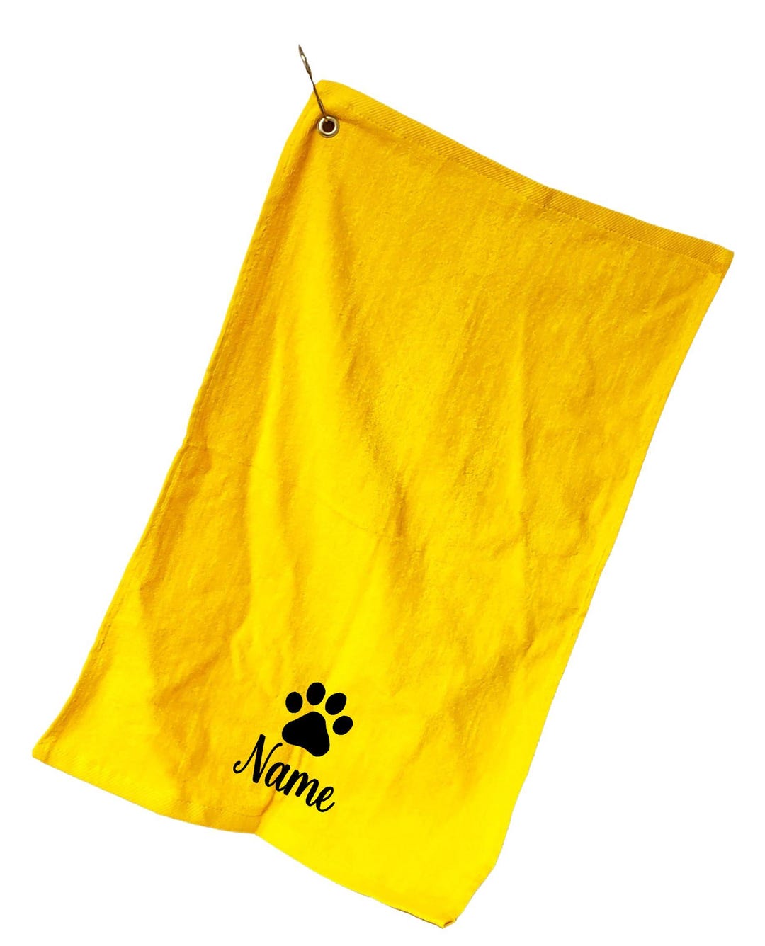 101 BEACH Personalized Paw Dog Towel With Embroidered Name With Clip ...