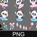 Cute Panda Ballerina Animals Ballet Watercolor Clipart Baby - Etsy