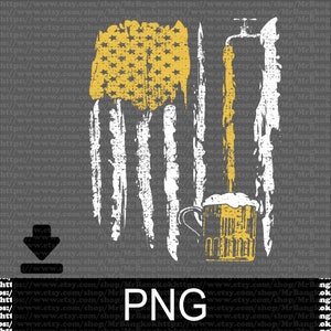 Craft Beer American Flag USA 4th July Brewery Alcohol Lovers PNG ...