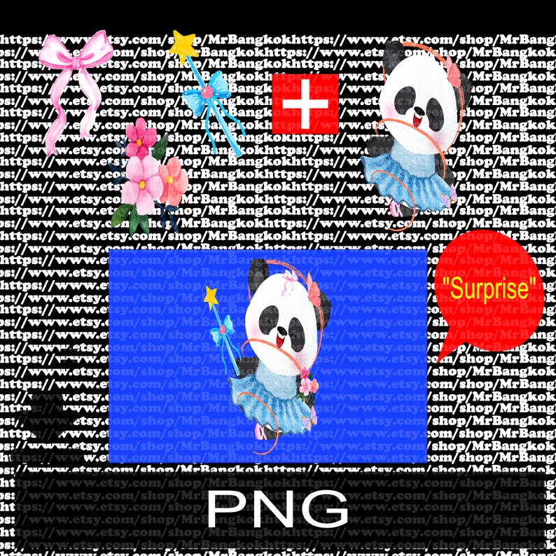 Cute Panda Ballerina Animals Ballet Watercolor Clipart Baby | Etsy