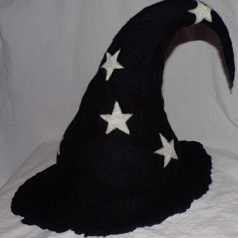 Curly Witch Hat - Etsy