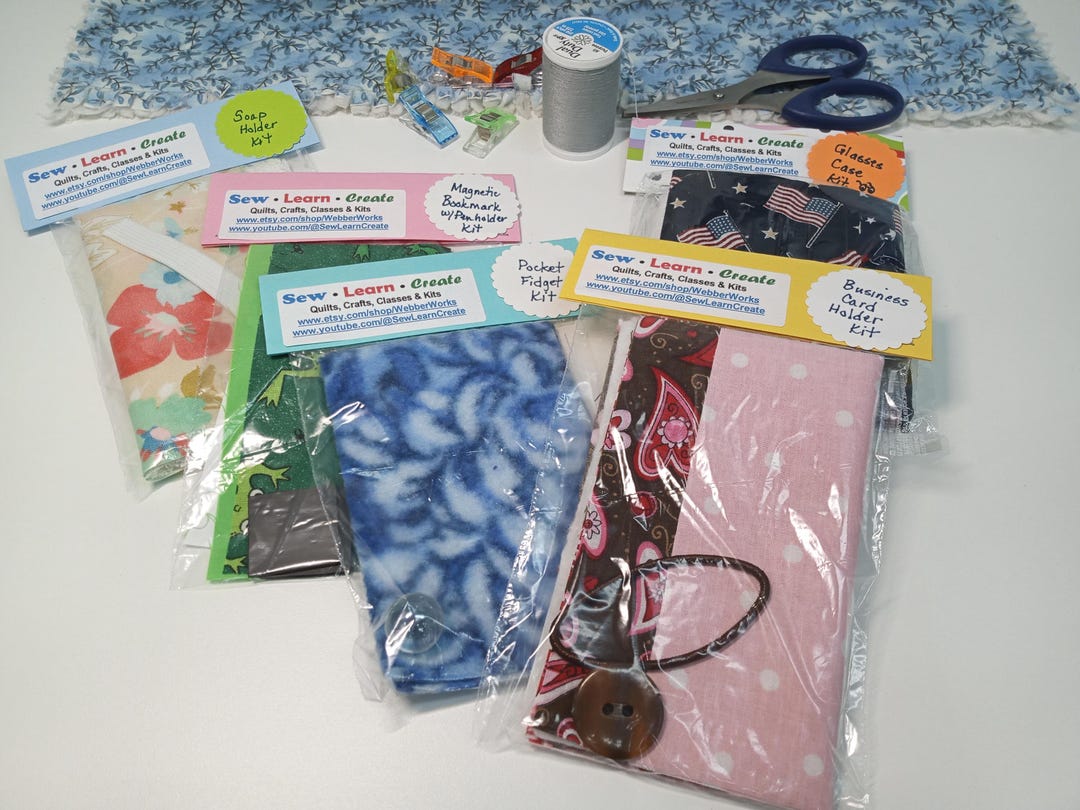 Beginner Sewing Kit Bundle #5: 5 Easy DIY Projects With Video Tutorials ...