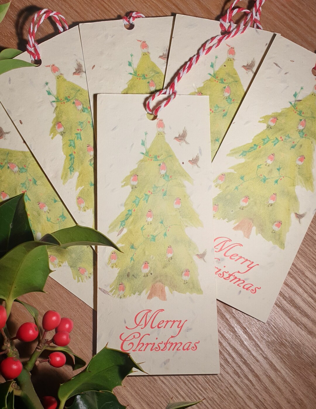Plantable Seed Christmas Gift Tags. Christmas Tree Gift Tags. Seed Gift ...