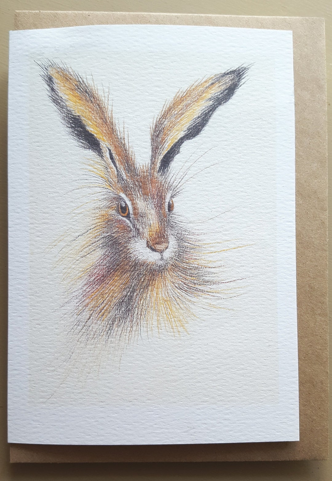 Hare Sketch. Sketch of a Hare. Norfolk Hare. Wildlife Card. Animal Card ...