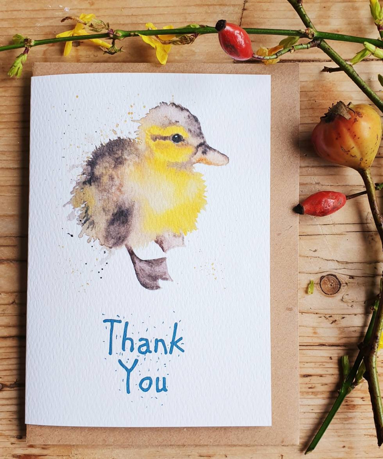 Thank You Cards. Duckling Thank You Card. Thank You. Duckling - Etsy