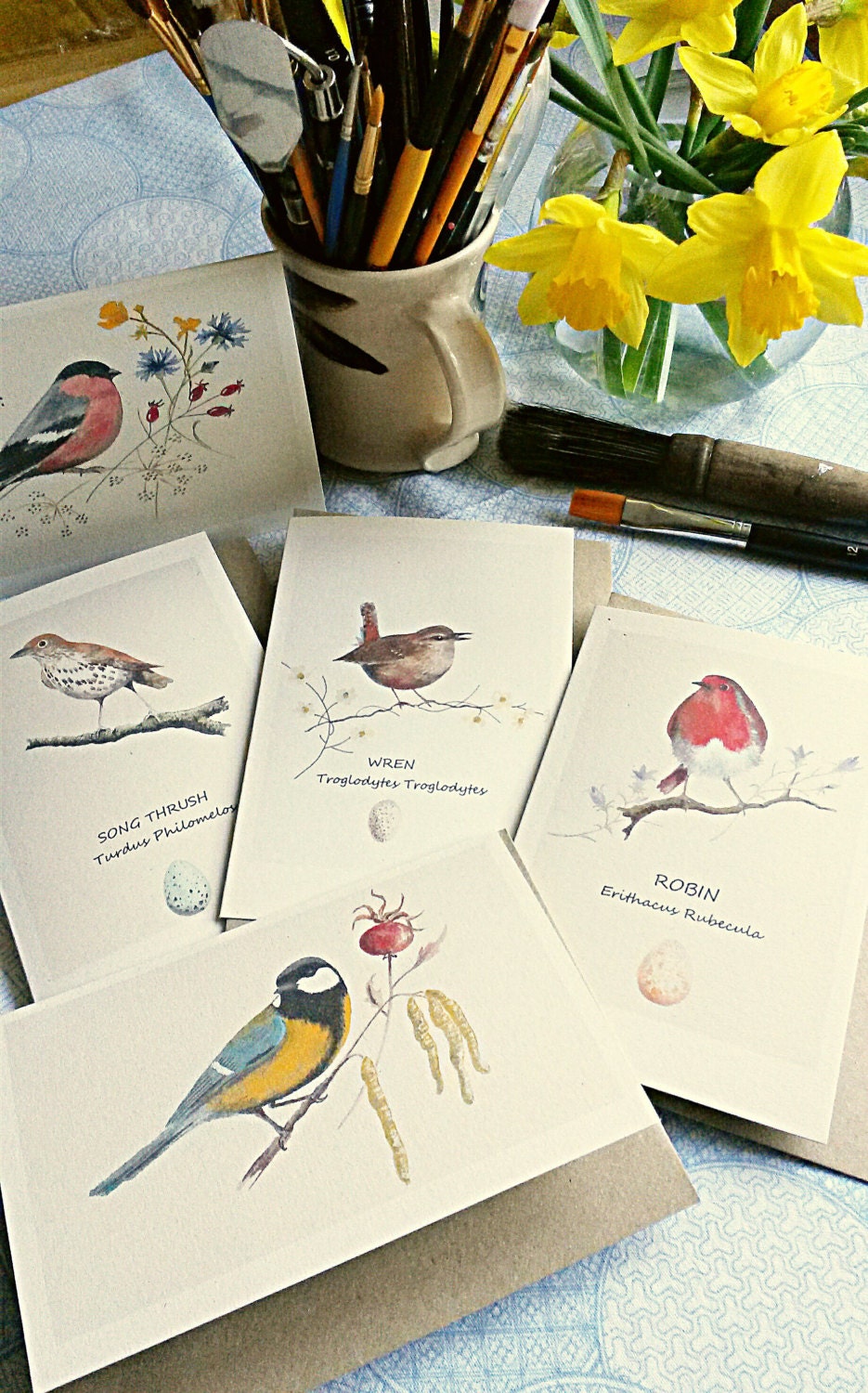 Pack of Five British Bird Cards. Pack of Cards. Bird Cards. | Etsy