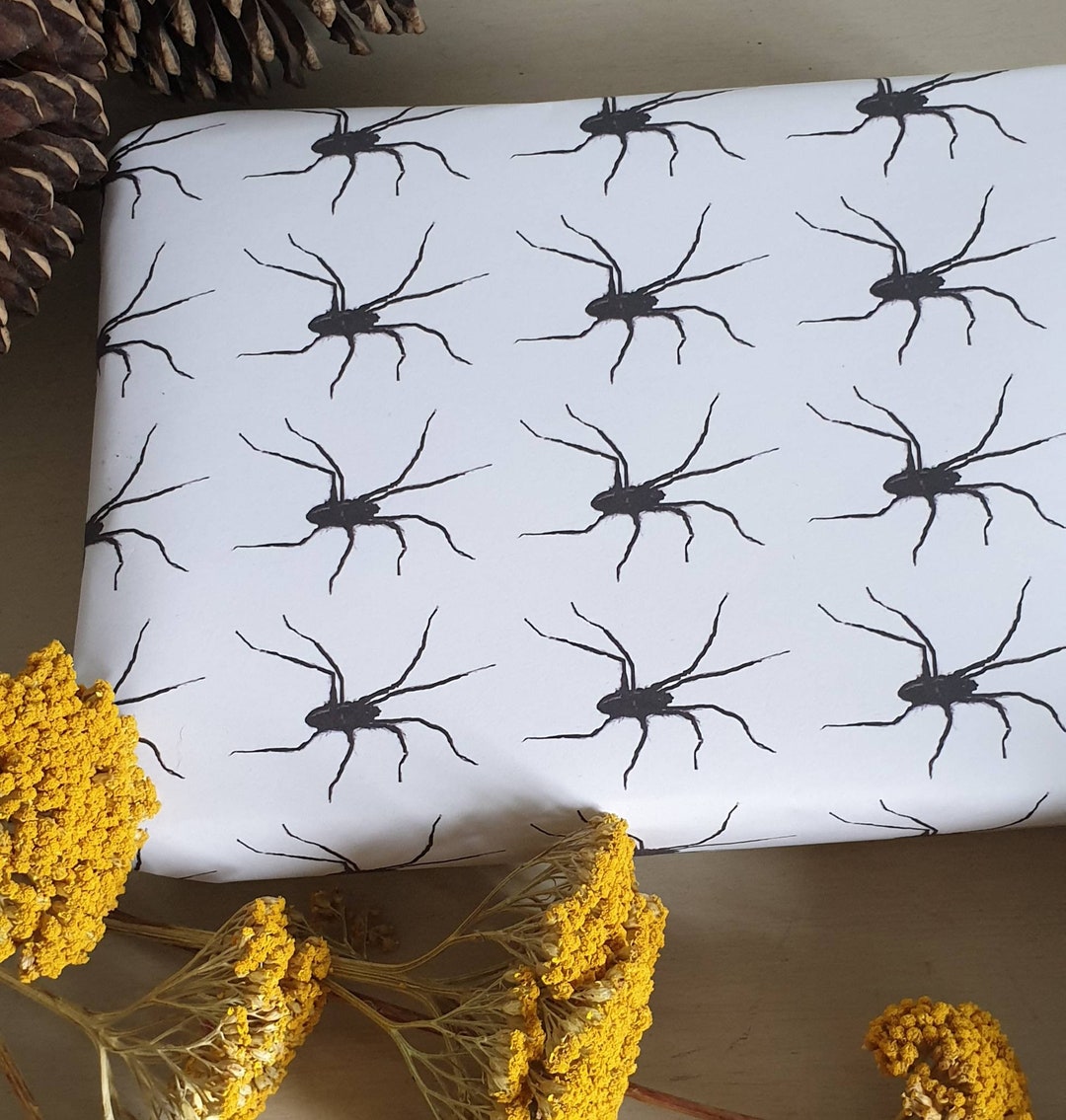 Spider Wrapping Paper. Black Spider. House Spider. Spider Painting ...