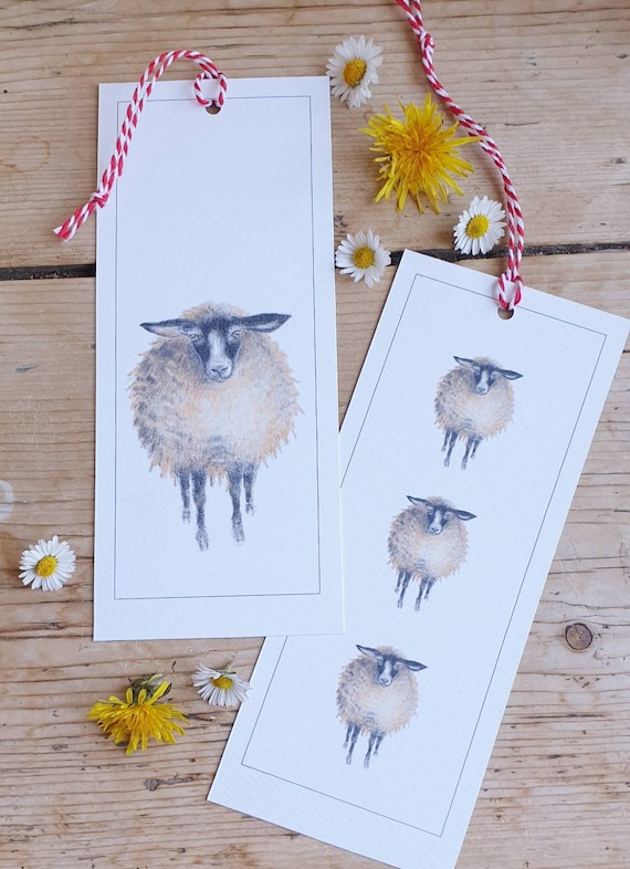 Sheep Bookmarks. Bookmarks With a Sheep. Sheep Gift. Sheep | Etsy
