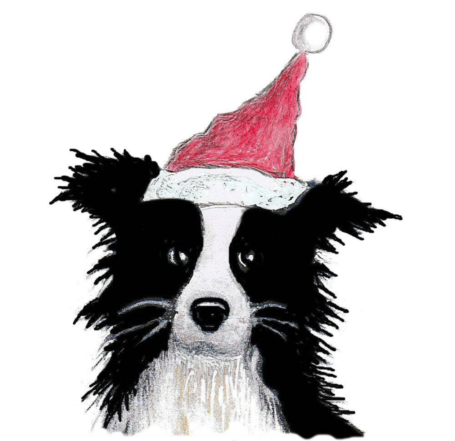 Border Collie Christmas Wrapping Paper. Collie Gift Wrap. - Etsy