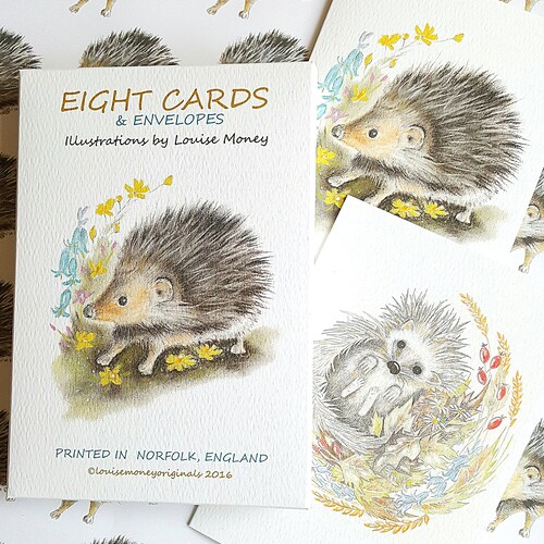 Hedgehog Notecard Pack. Multi Pack of Cards. Hedgehog Gift. - Etsy