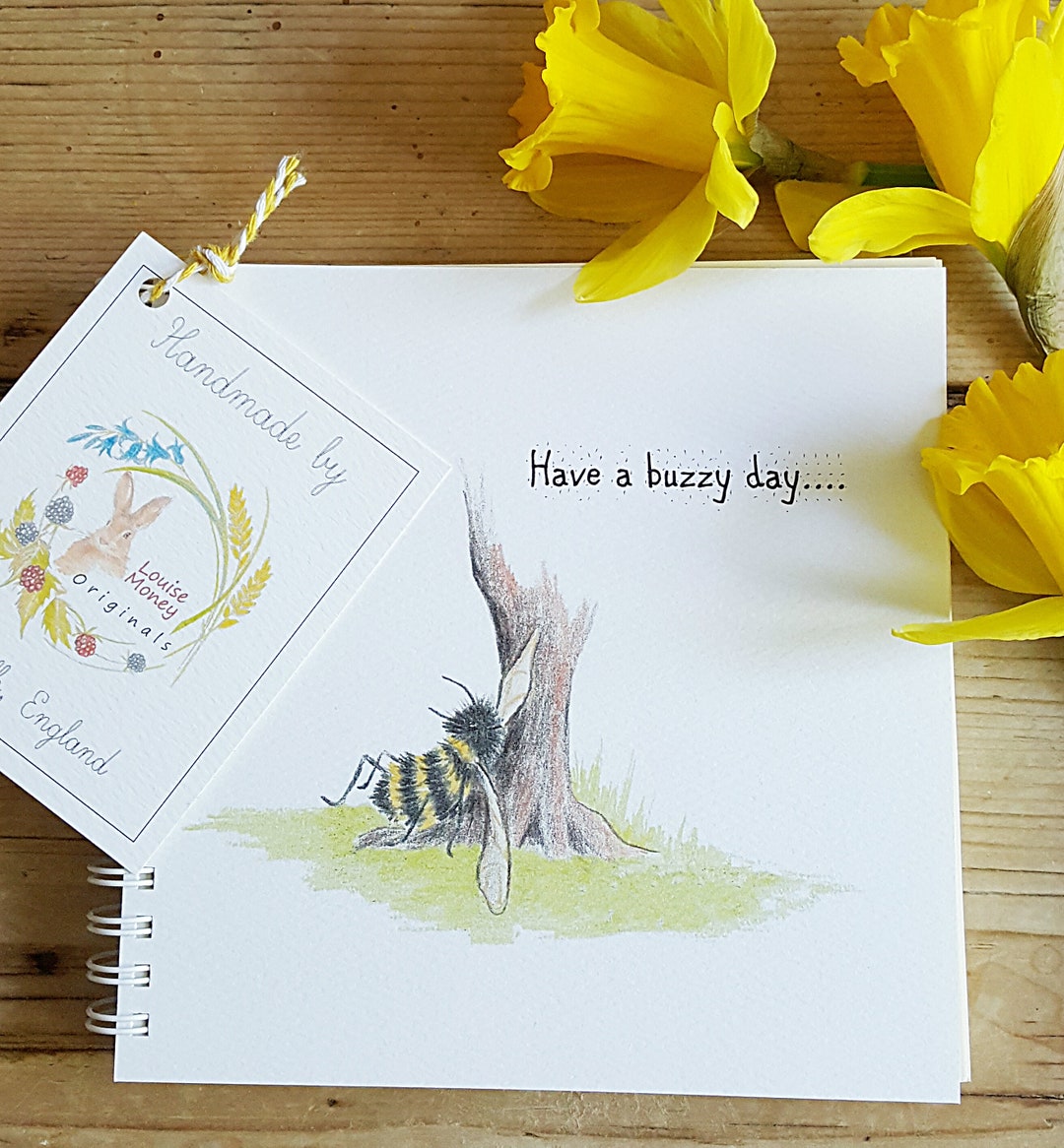 Bee Notebook. British Bee Notebook. Hand Made. Originally Hand - Etsy