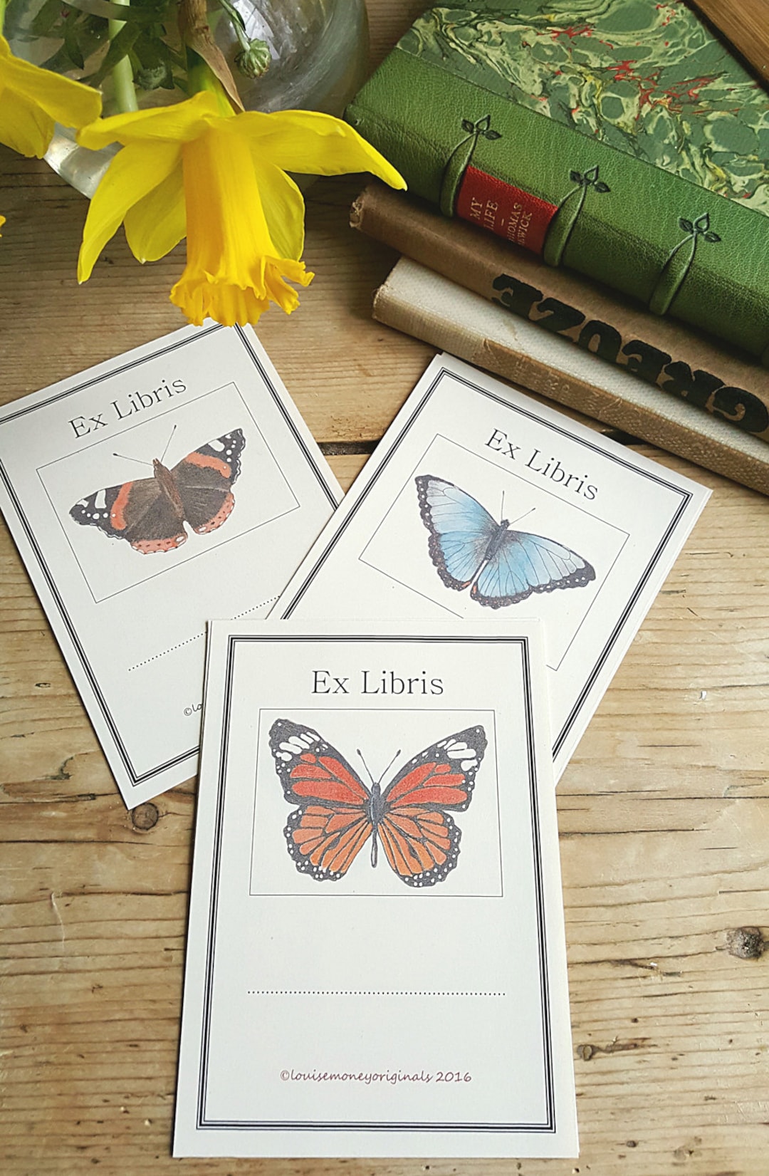 Bookplates. Six Bookplates Illustrated With Either Bees, Birds or ...