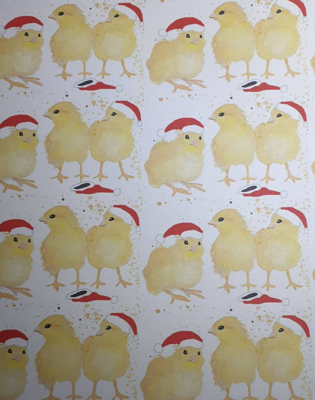 Chick Christmas Wrapping Paper. Wrapping Paper With Chicks. Funny Chick ...