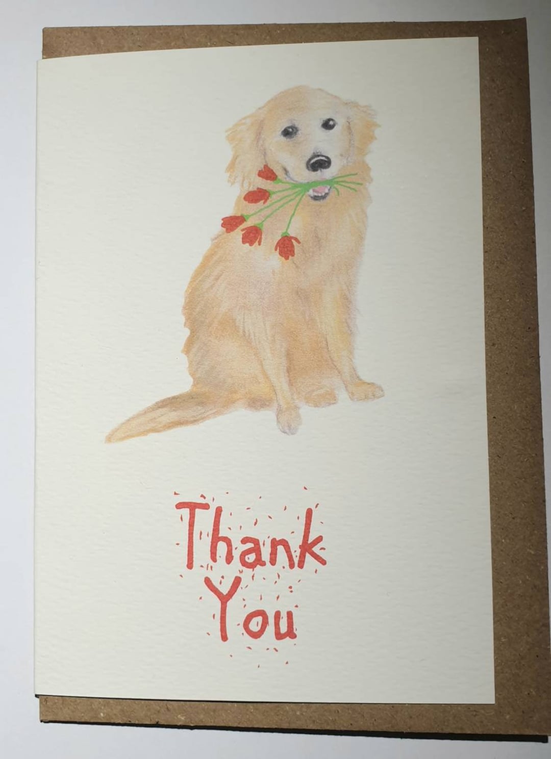 Thank You Cards. Retriever Thank You Card. Thank From My Retriever ...