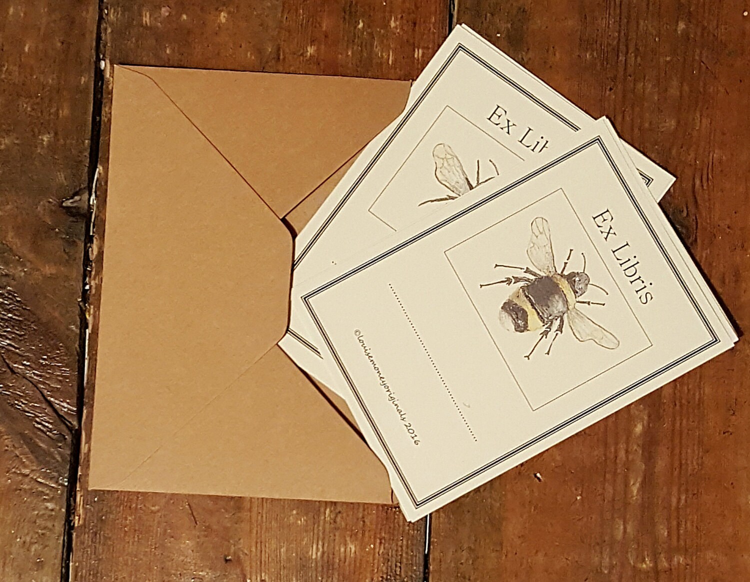 Bookplates. Six Bookplates Illustrated With Either Bees, Birds or ...