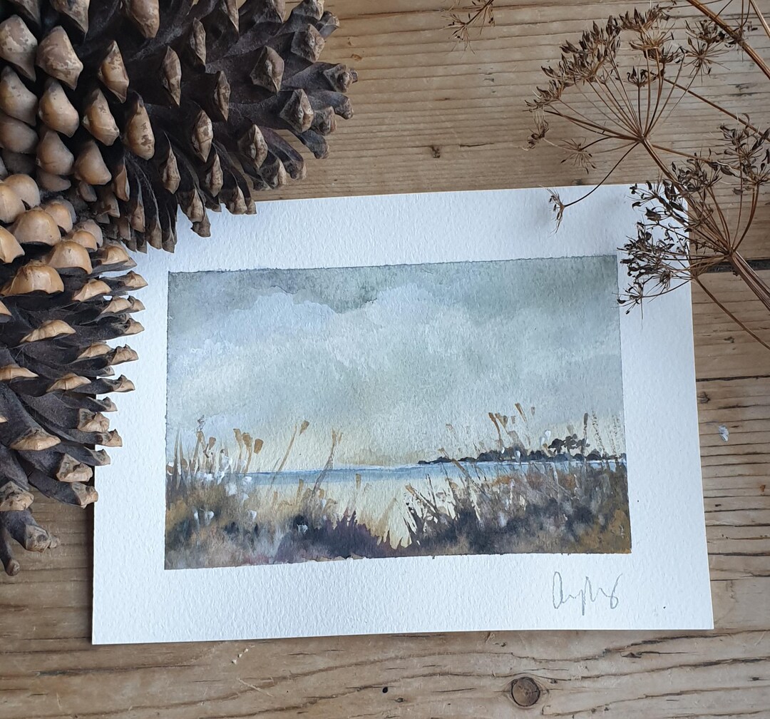 Original Painting. Watercolour Original. Norfolk Countryside. Norfolk ...
