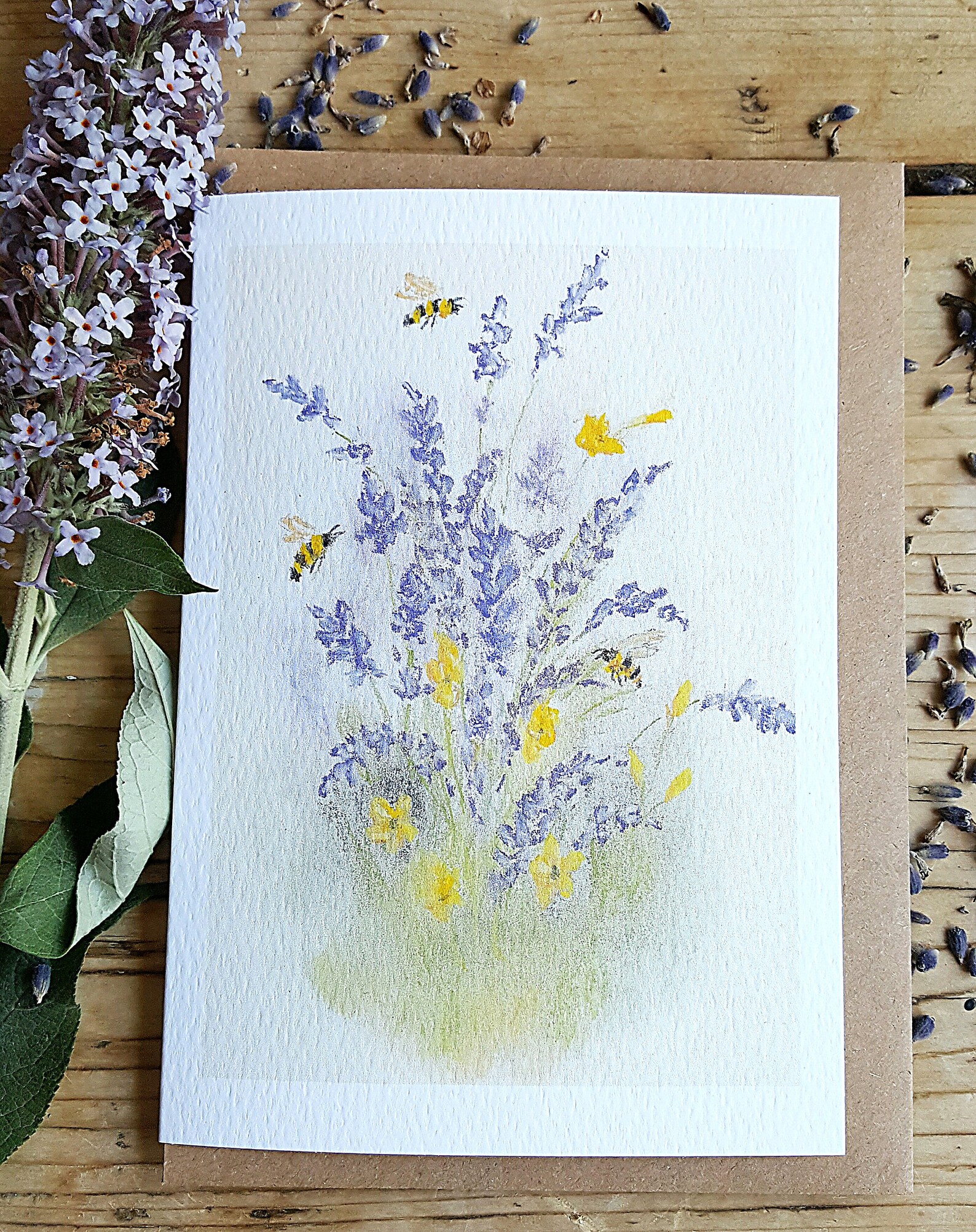 Lavender Notecards. Notelets With Flowers. Lavender | Etsy