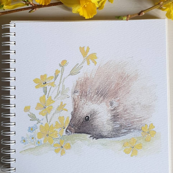 Hedgehog Journal - Etsy