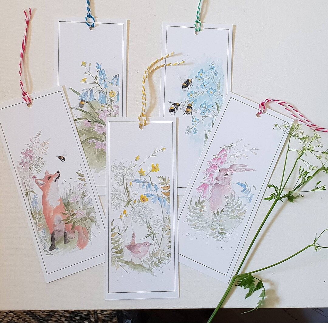 Bookmarks. Forget Me Not. Wren Bookmark. Hare Bookmark. Bluebell ...