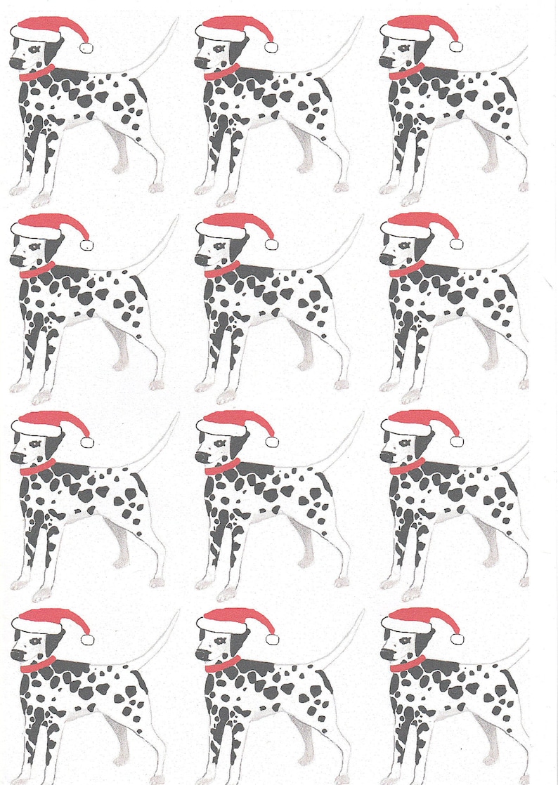 Dalmatian Christmas Wrapping Paper. Wrapping Paper With a Dalmatian ...