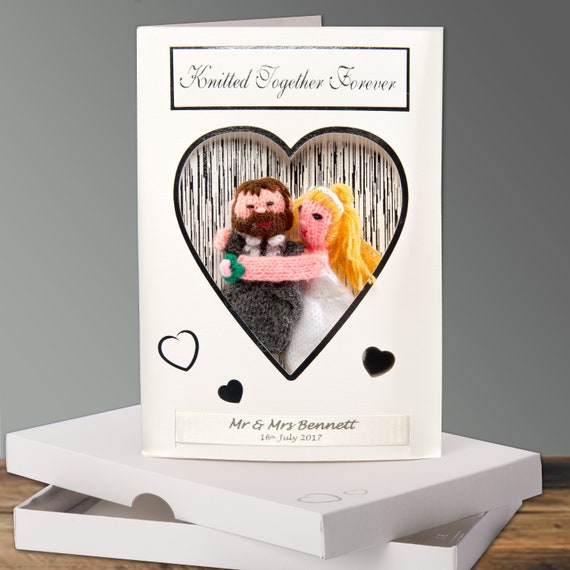 Personalised wedding card and gift combined with hand made | Etsy
