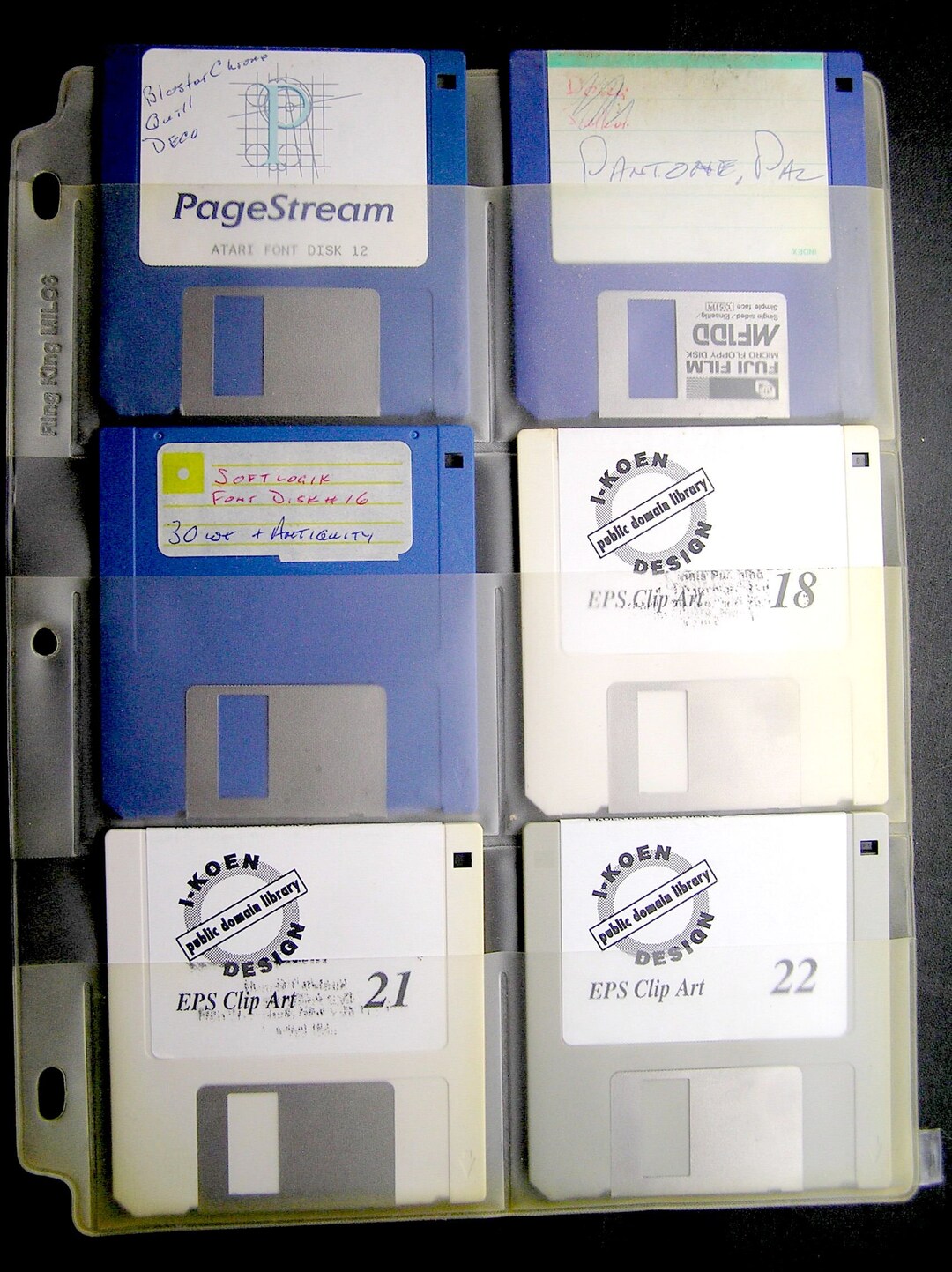 Large Font Collection for Atari Pagestream 30 Floppy Disc 100's of ...