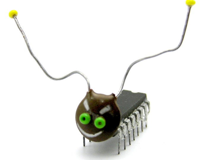 Vintage 'bugaboo' - Computer Bug Novelty - IC Chip Integrated Circuit ...
