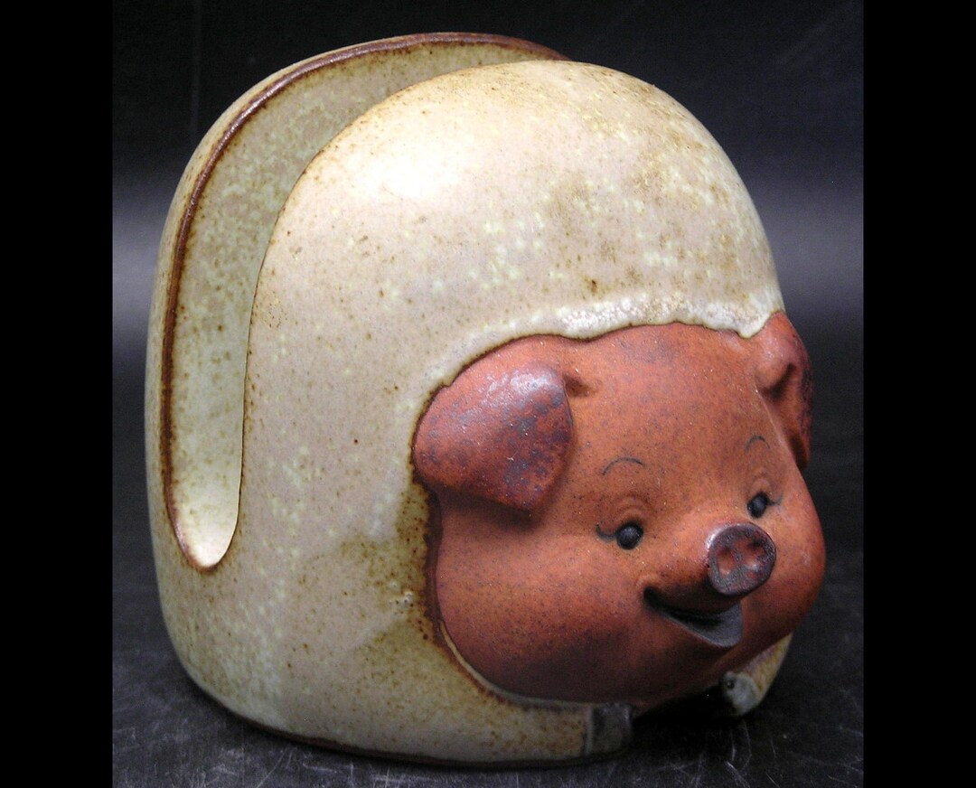 Smiling Pig UCTCI Japan Napkin / Letter Holder - Etsy