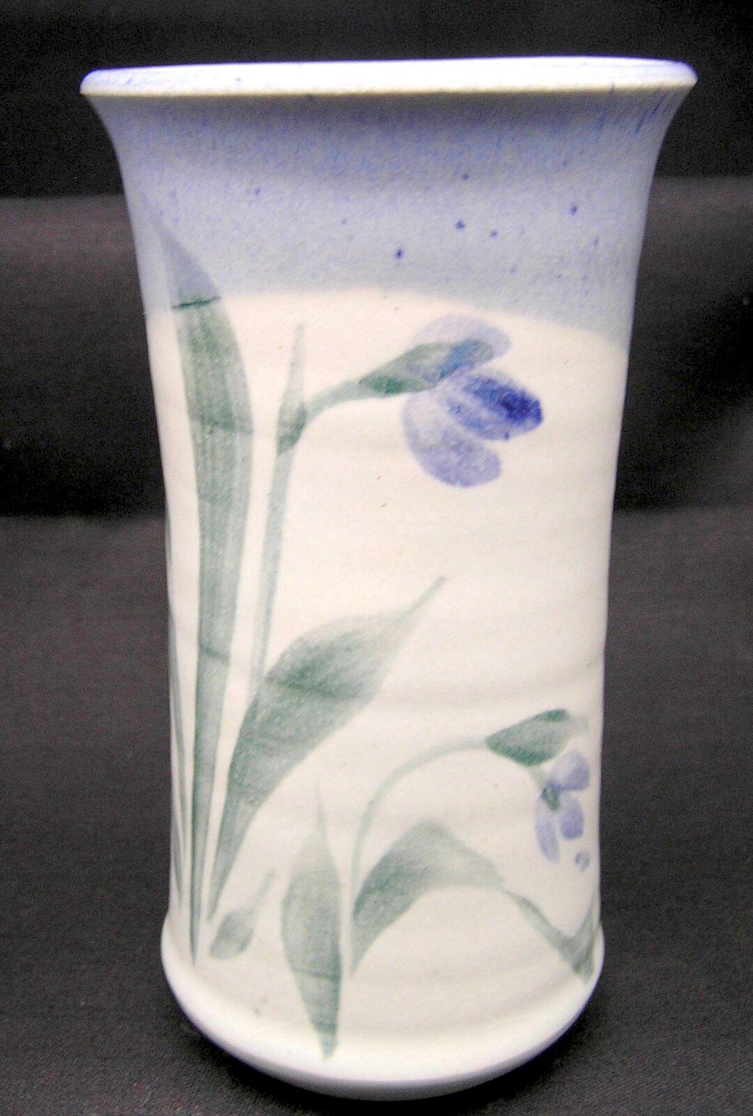 Canadian Hand Painted Studio Pottery Floral Vase Signed macintosh, 5 1/ ...