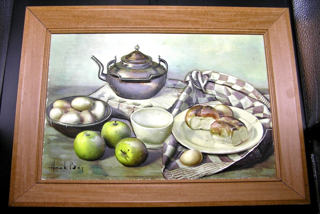 Henk Bog / Bos Retro MCM Kitsch 3-D Still Life Metal Frame 1960 - Etsy