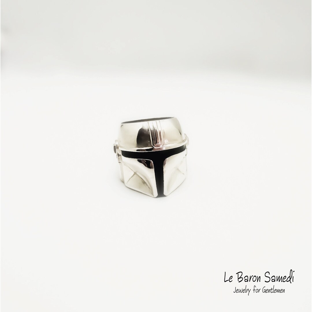 MANDALORIAN Sterling Silver 925 Signet Ring Shaped Like Din Djarin's ...