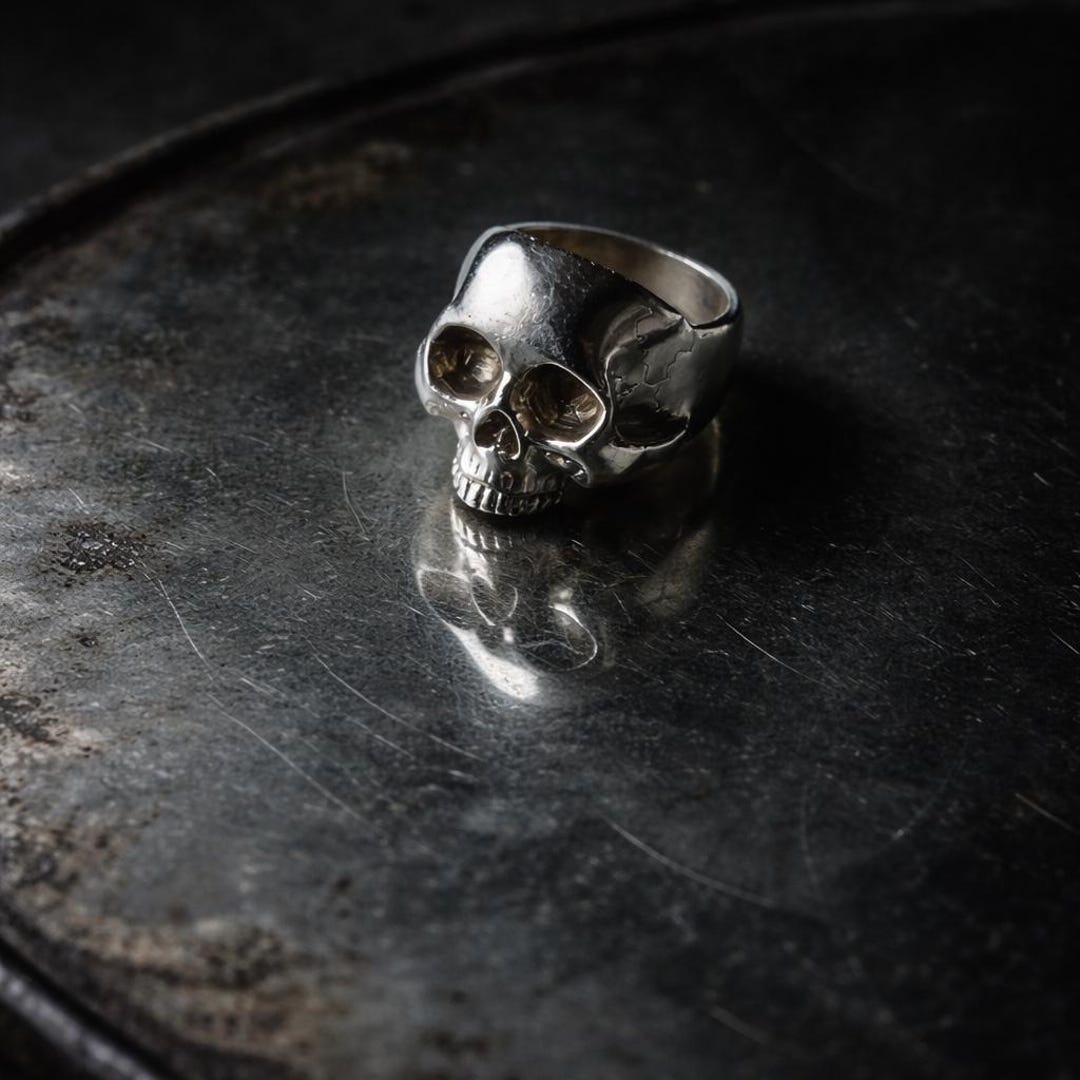 SKULL - Sterling Silver 925 Skull Ring for Men - Macabre Style With the ...