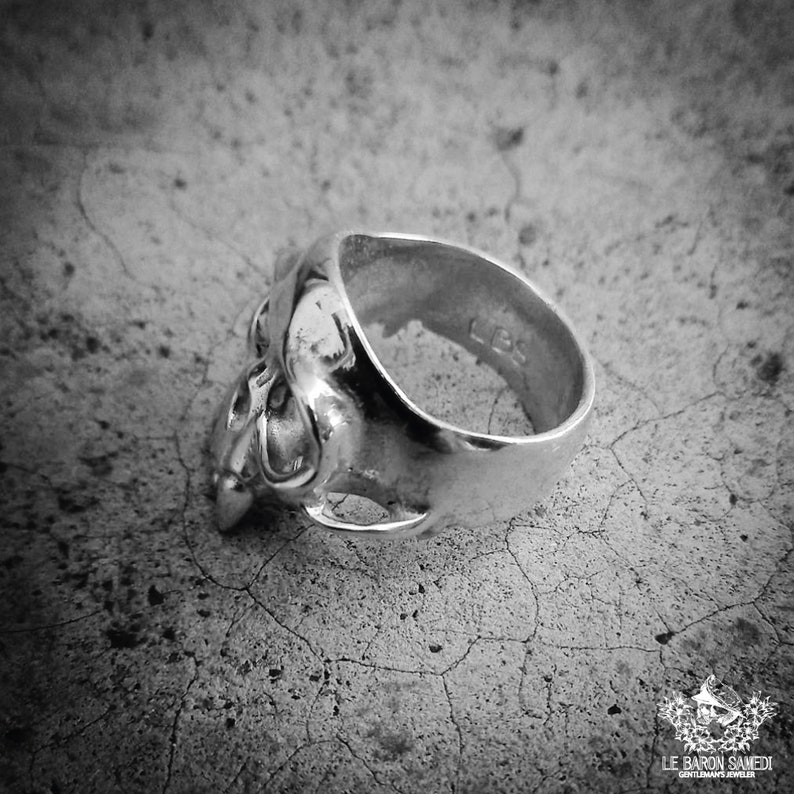 Le Roi De La Canopée – Sterling Silver Voodoo Ring With Monkey Skull ...