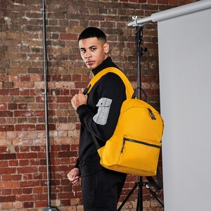 BLACK Recycled Backpack. Classic Backpack. Back to School Backpack ...