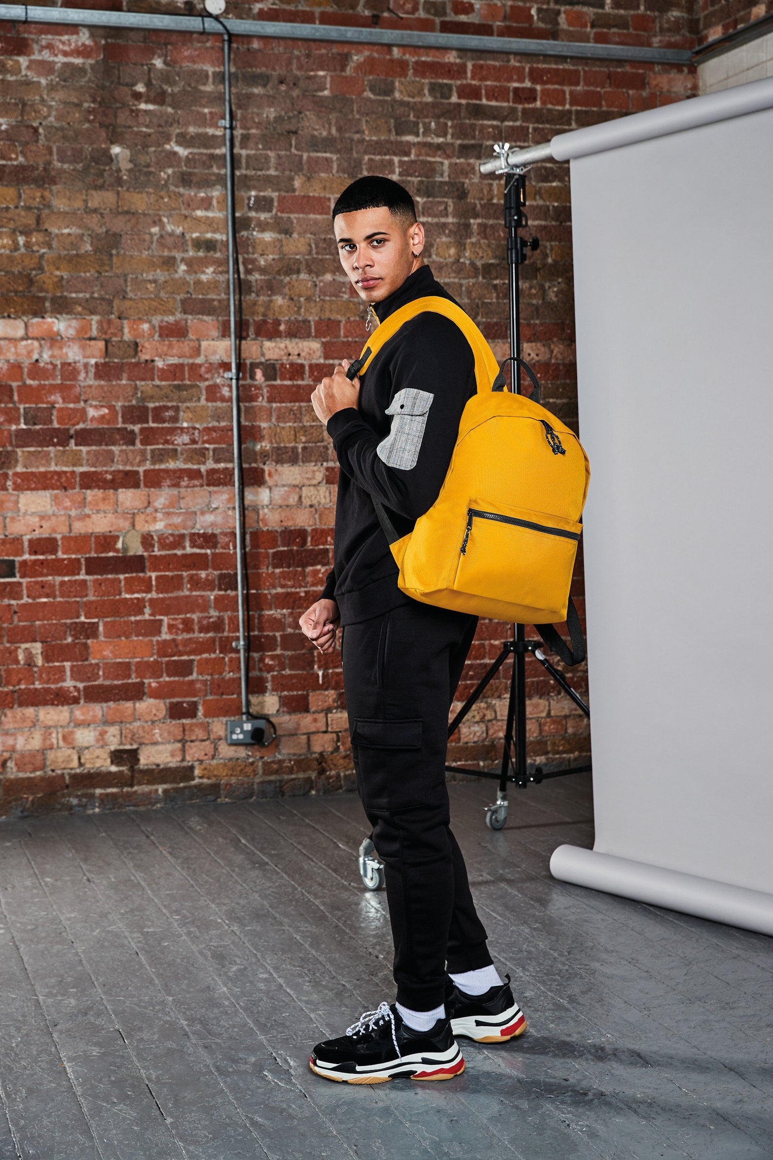 BLACK Recycled Backpack. Classic Backpack. Back to School - Etsy