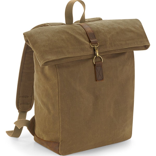 Waxed Canvas Backpack - Etsy