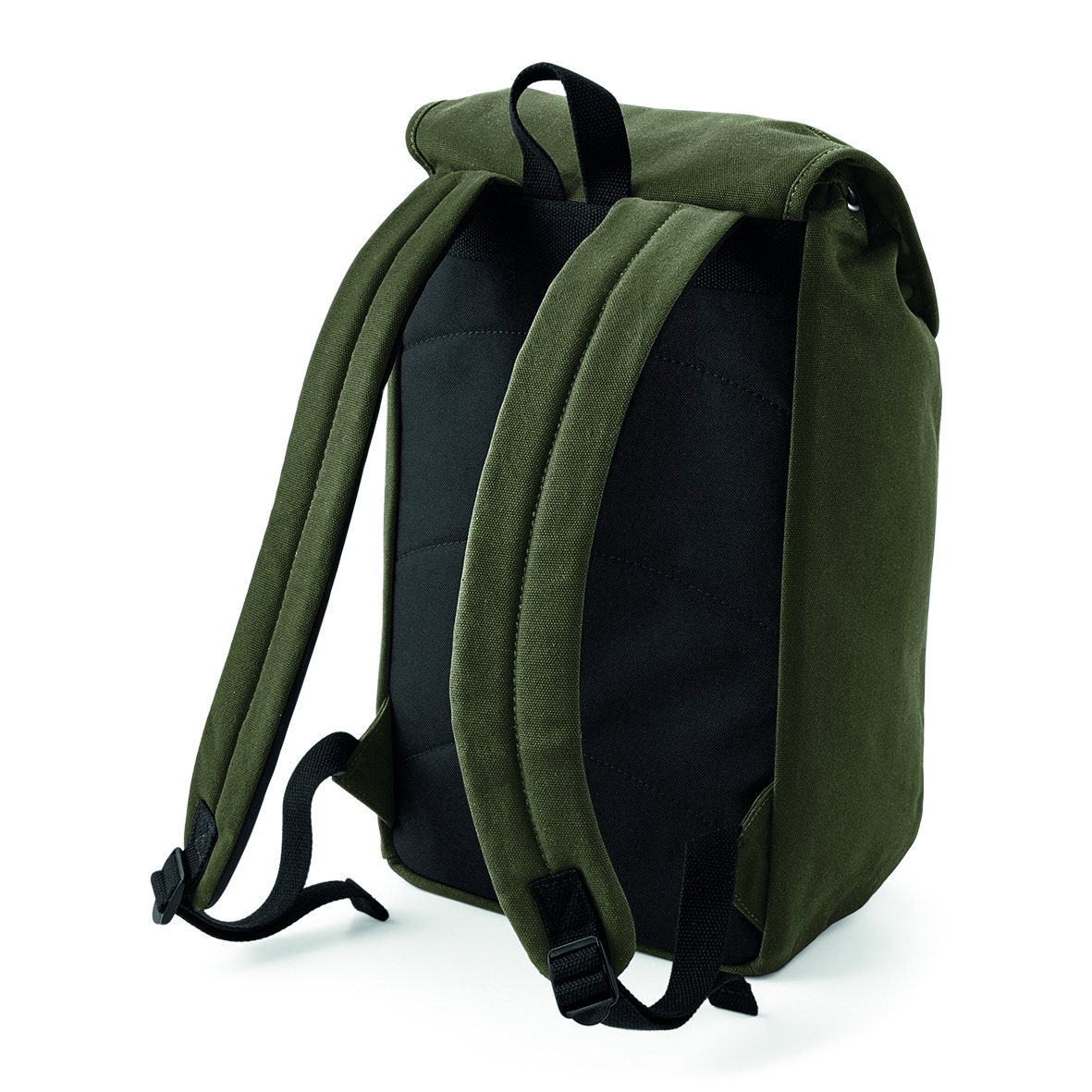 MILITARY GREEN Vintage Rucksack. Unisex Canvas Backpack. - Etsy