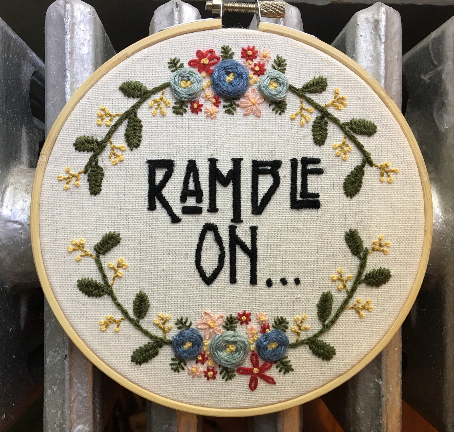 DIGITAL PDF Led Zeppelin | Ramble on | ADVANCED Embroidery Pattern 5 ...