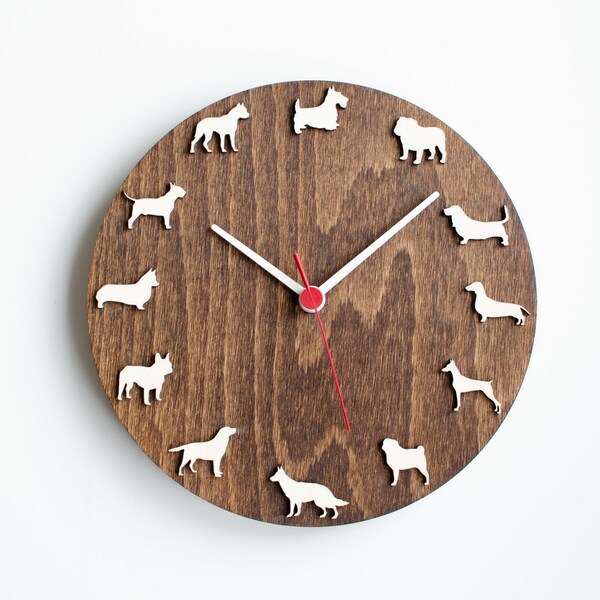 Dog Clock - Etsy