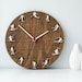 White Clock With Colored Dogs, Wall Hanging Colorful Dogs Clock, Eco ...