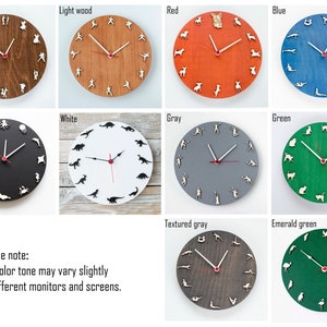 Snowboarding Wood Clock Wall Clock With Snowboarders - Etsy