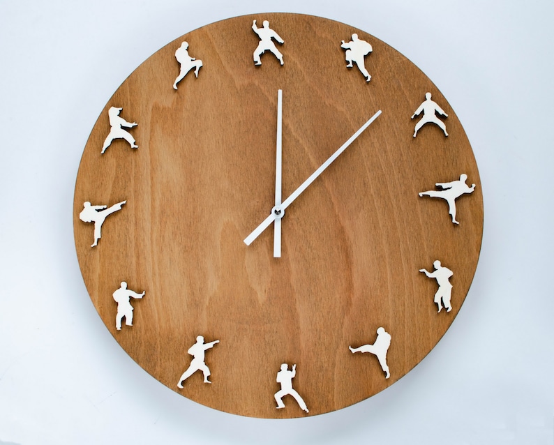 Karate Taekwondo Clock Taekwondo Karate Decor Martial Arts - Etsy