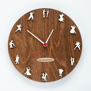 Ballroom Dance Clock With Dancing Couple, Ballroom Dancer, Gift for ...