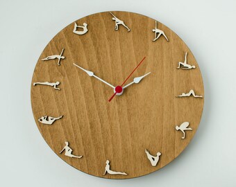 Yoga Wall Clock | Etsy