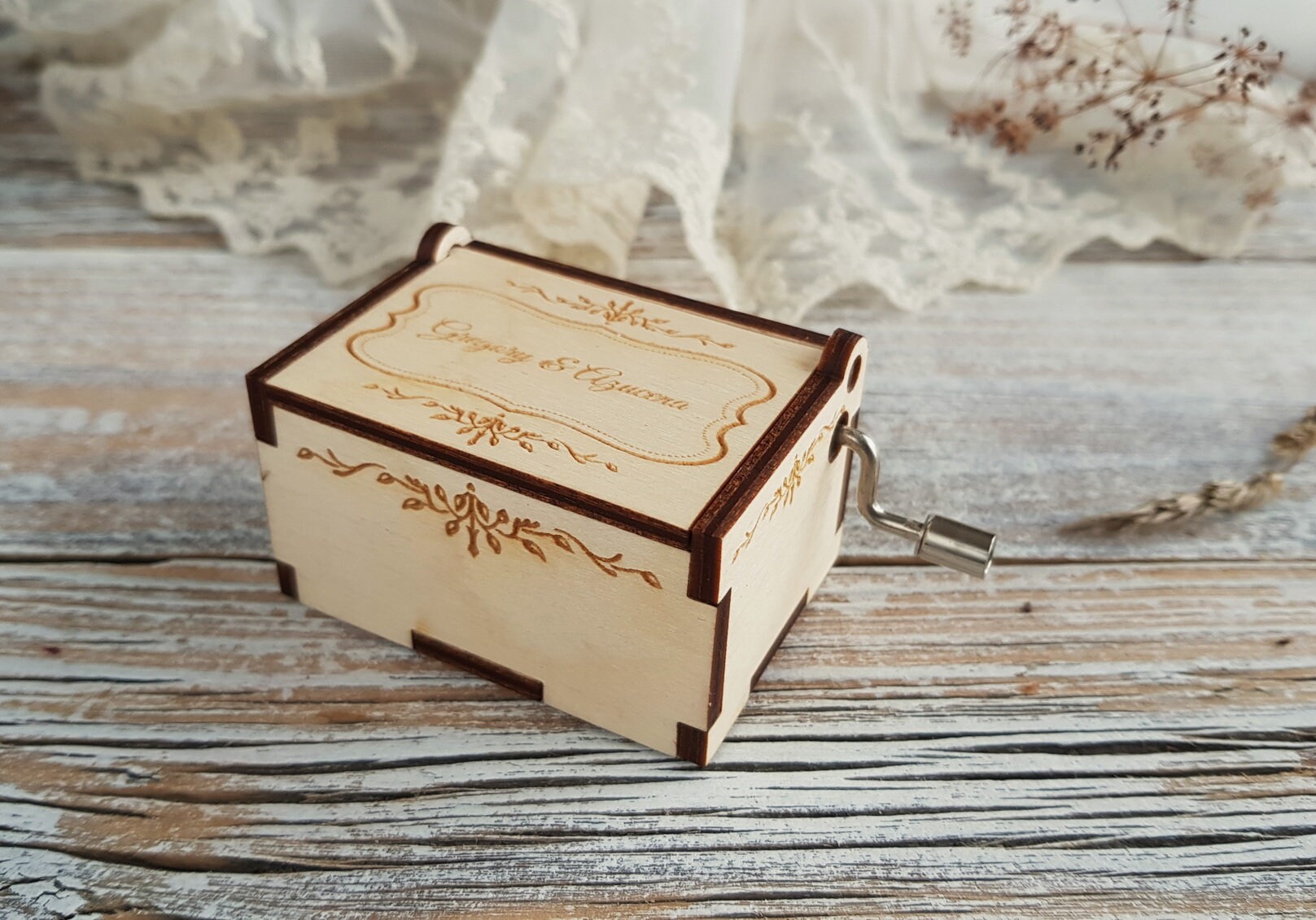 Personalized Music Box Gift for Love Couple Anniversary Music | Etsy