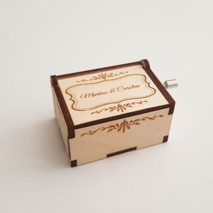 Personalized Music Box Gift for Love Couple Anniversary Music Box - Etsy