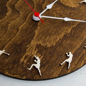 Boxing Clock Wall Clock With Boxers Martial Arts Home Decor | Etsy