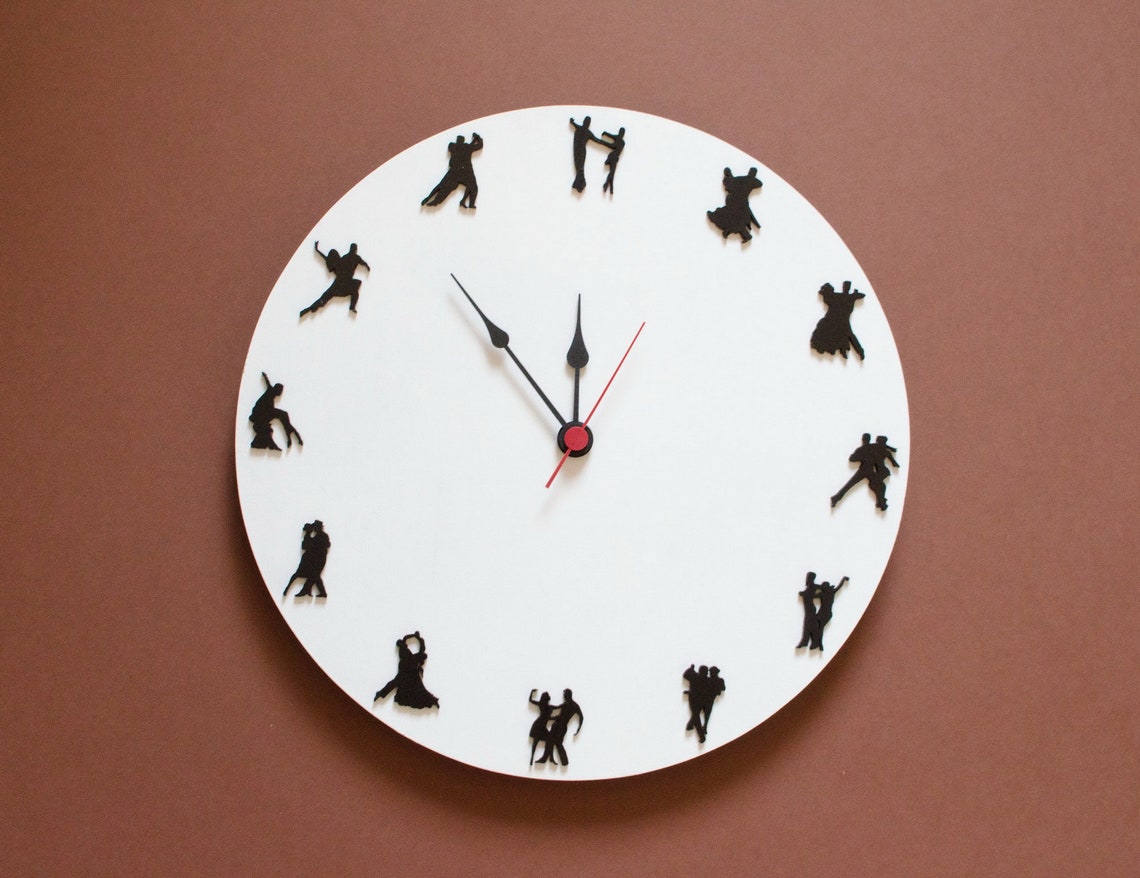Ballroom Dance Clock With Dancing Couple Ballroom Dancer - Etsy