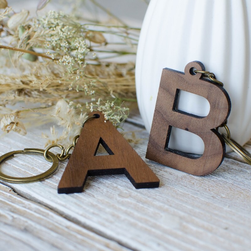 Wood Keychain - Etsy