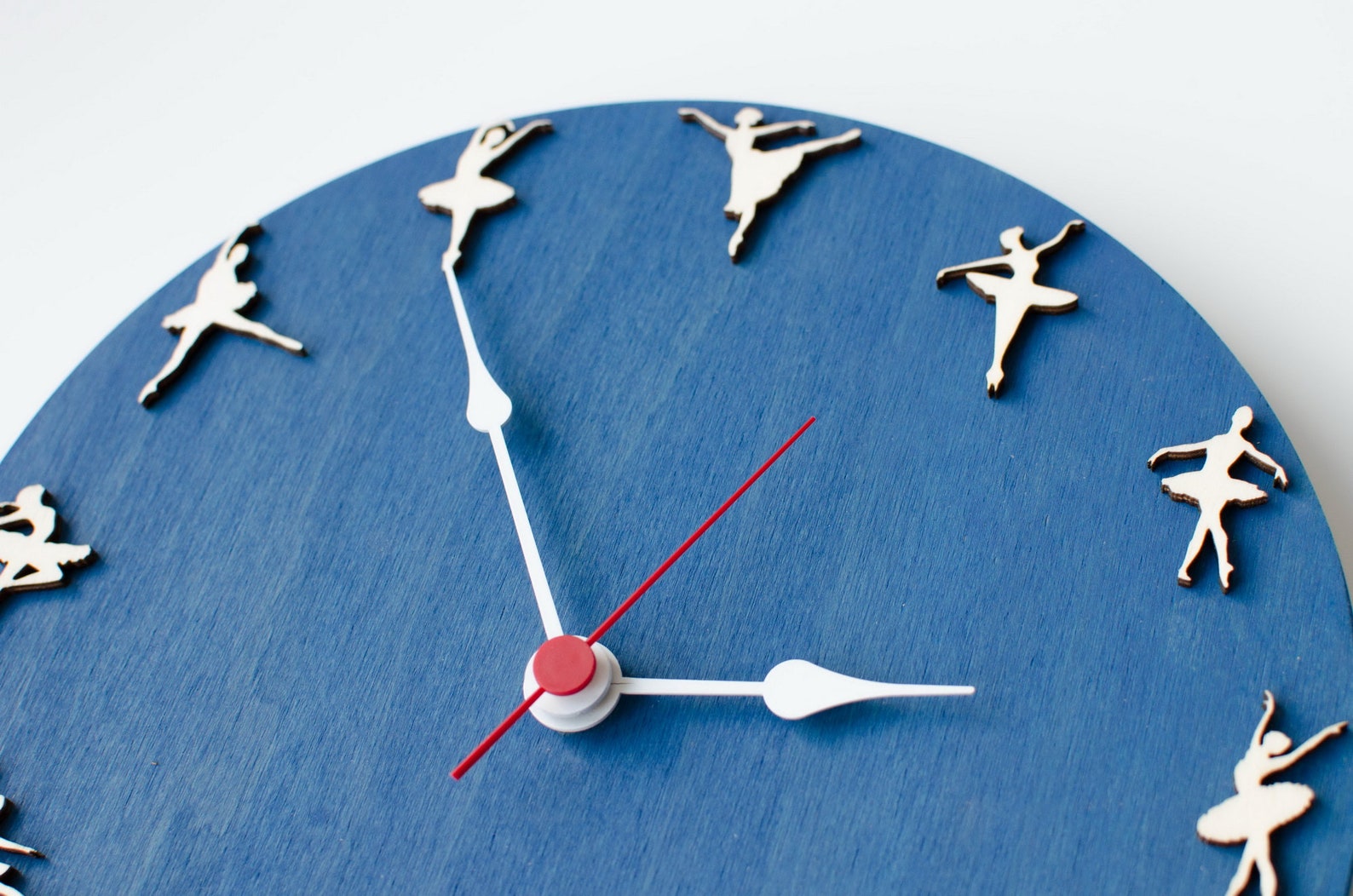 Ballet Wood Clock Wall Clock With Dancing Figures Ballerinas | Etsy